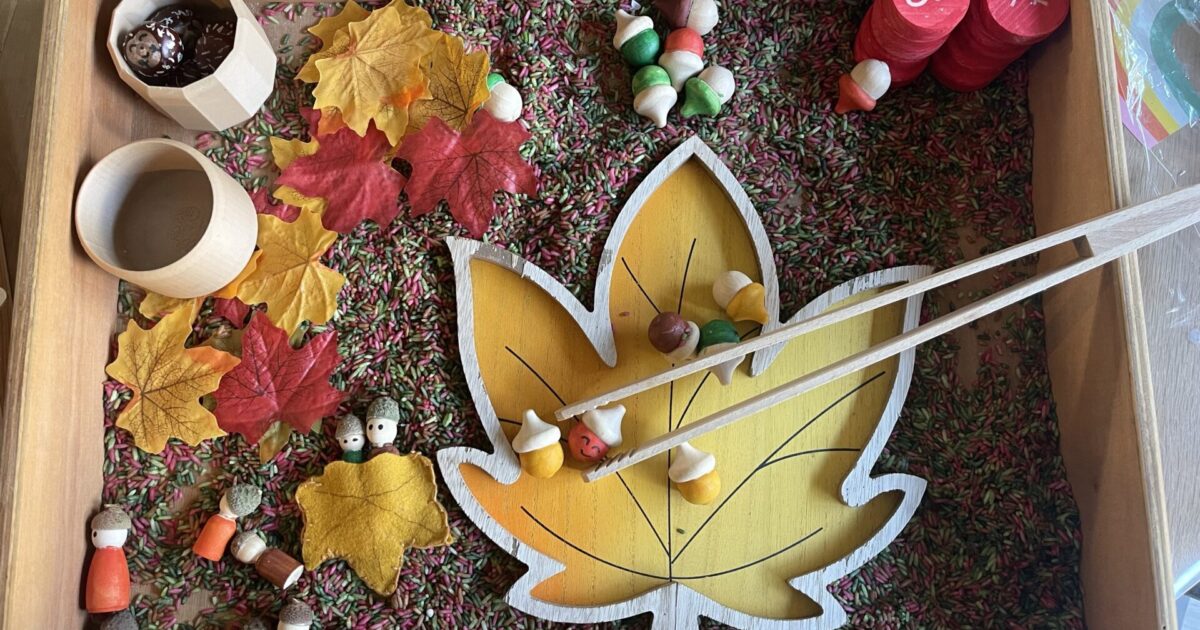 Sensory play / sensorisch spel thema herfst - KinderKoopjesjager.nl